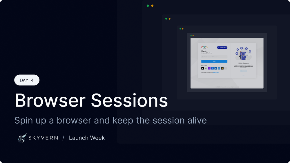 Launch Week Day 4: Browser Sessions
