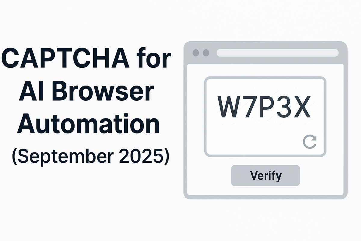 CAPTCHA Bypass Methods for Browser Automation 2025